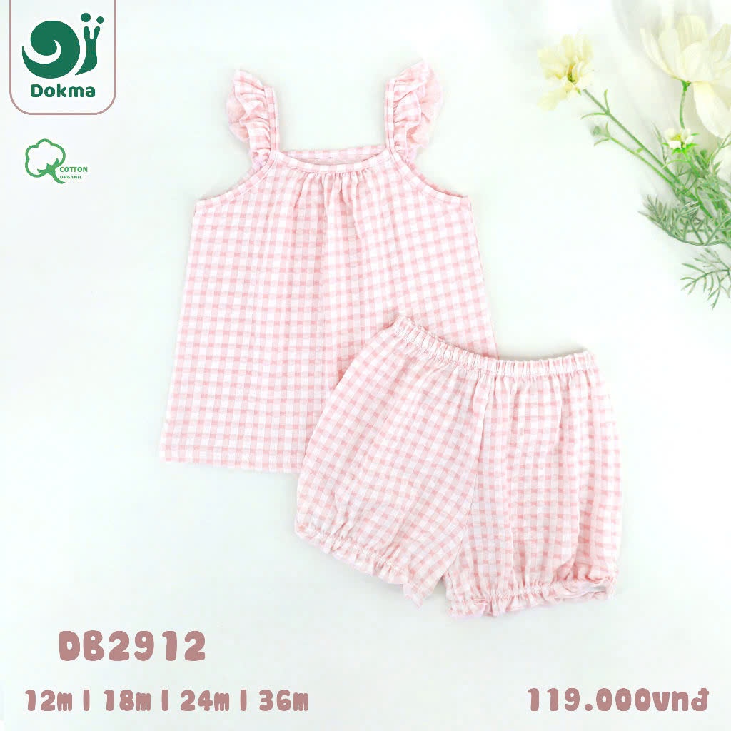 (7,9-14,2kg) Bộ 2 Dây Bé Gái Thoáng Mát, Dễ Thương Dokma DB1404 DB2087 ...