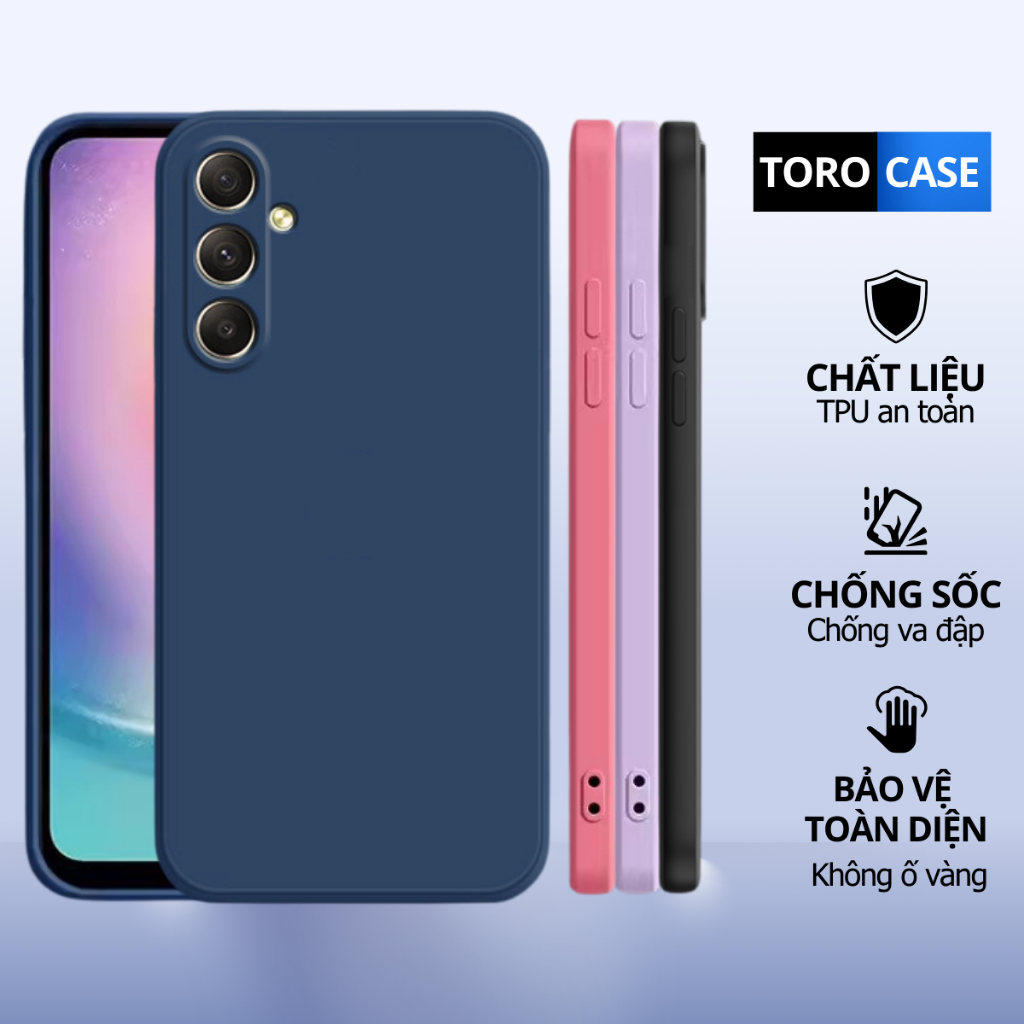 Ốp lưng cho Samsung A06 A16 A36 A56 5g A26 A05s A15 A25 5g A35 A55 A05 ốp điện thoại dẻo vuông ...