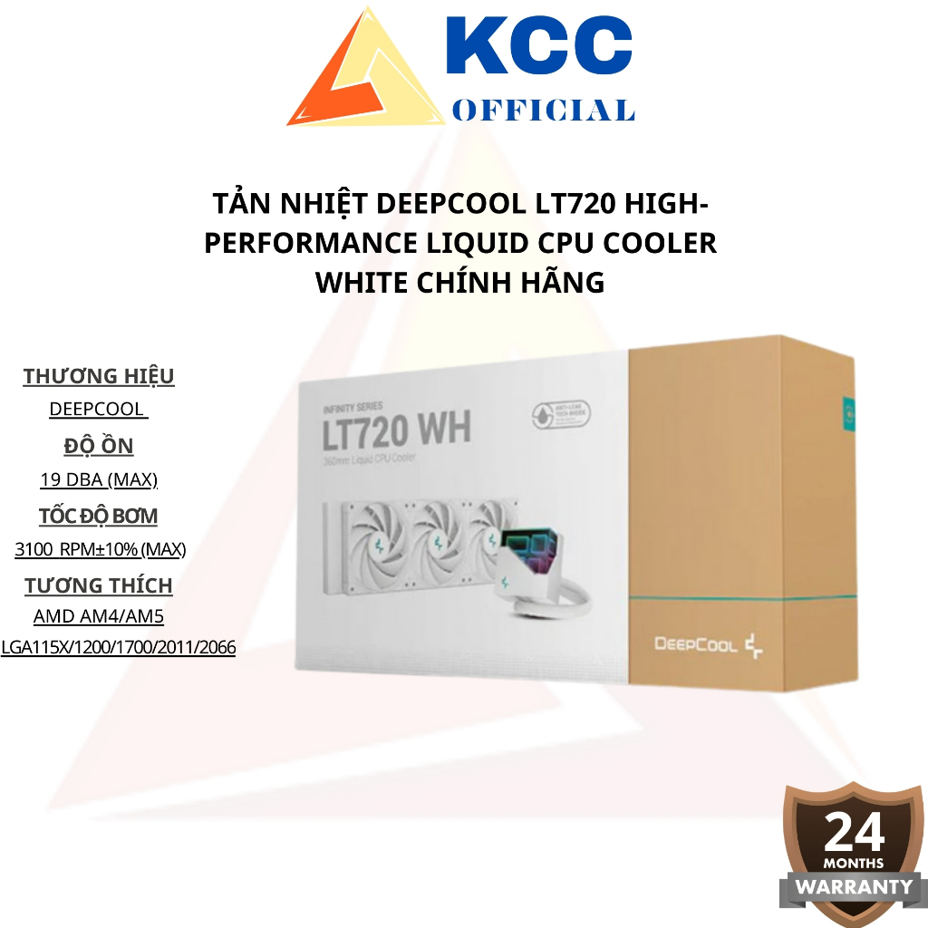 Tản nhiệt Deepcool LT720 High-Performance Liquid CPU Cooler White ...
