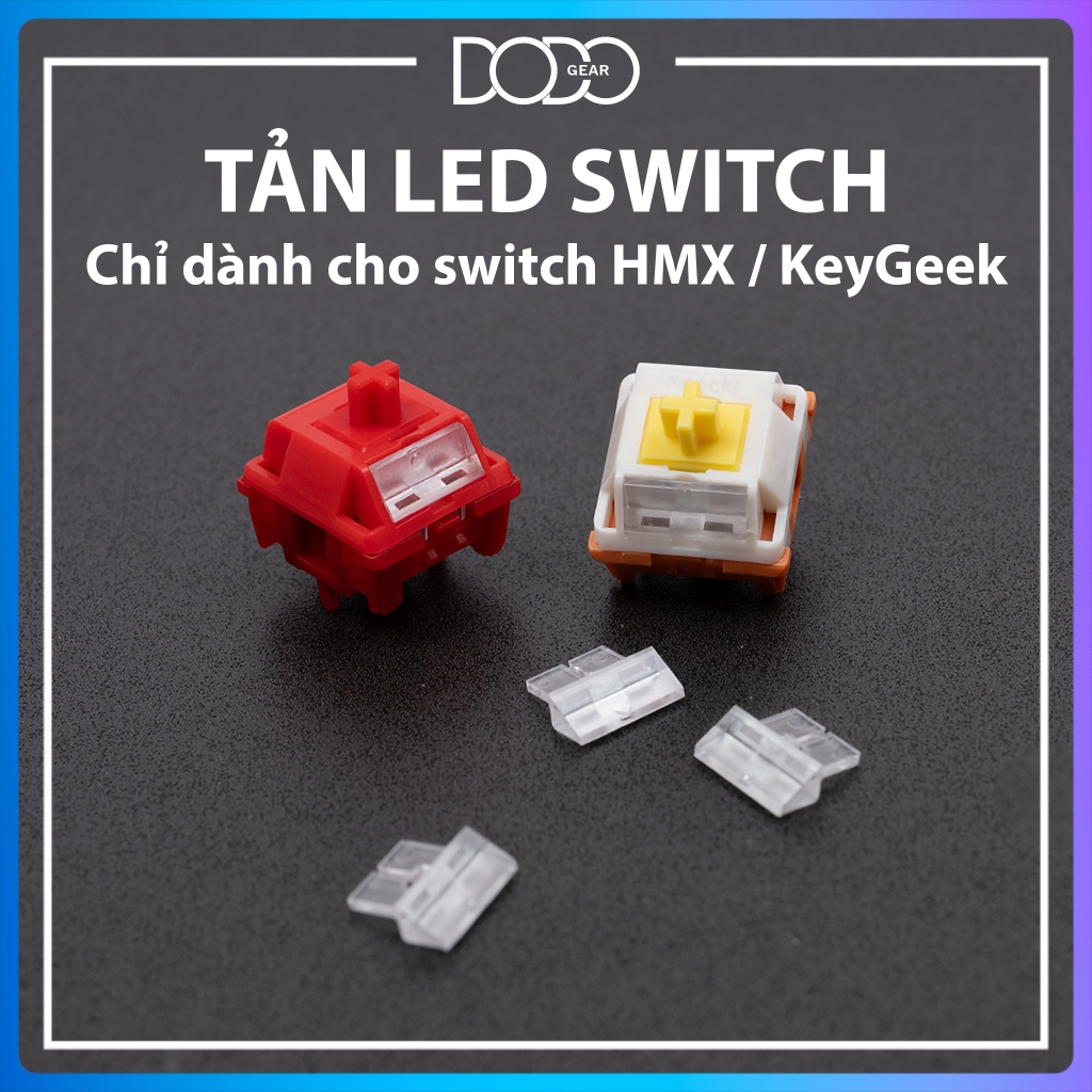 10 miếng tản led dẫn ánh sáng LED cho công tắc bàn phím switch HMX ...