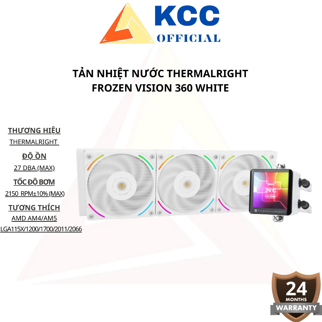 Tản nhiệt nước Thermalright Frozen Vision 360 WHITE | Shopee Việt Nam