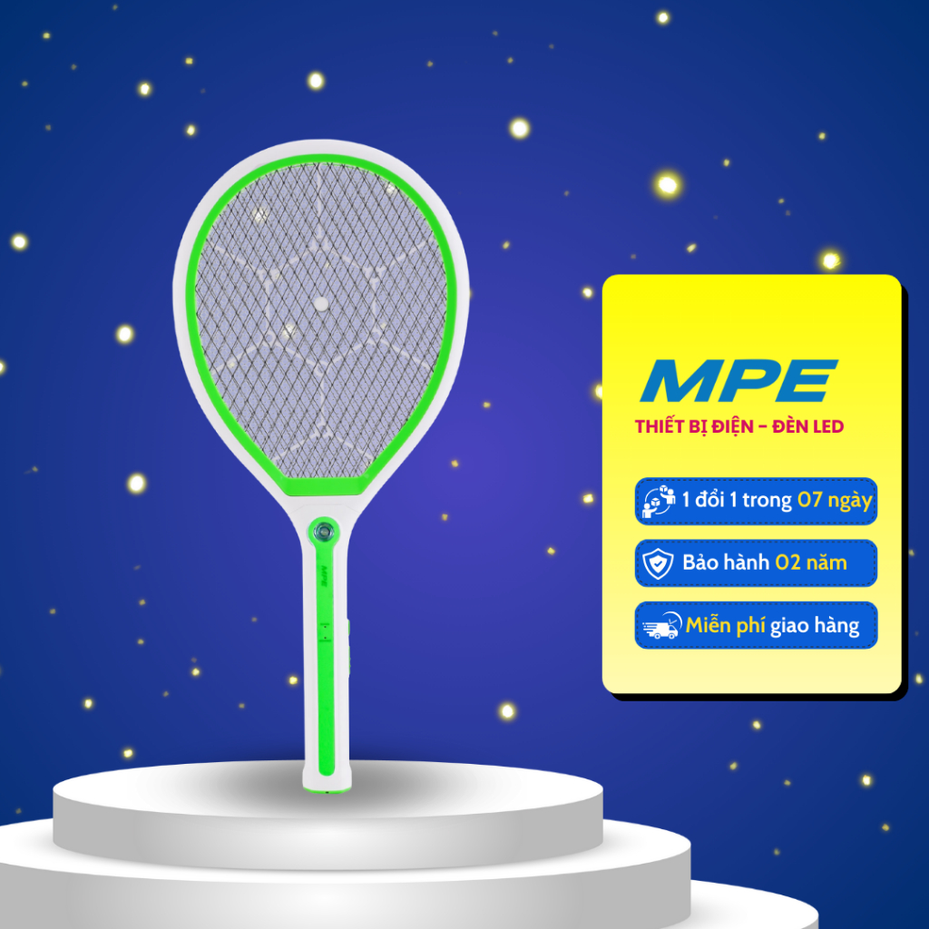 Vợt muỗi MPE có 2 chế độ hoạt động, tích hợp đèn led chiếu sáng VM2 chính hãng | Shopee Việt Nam