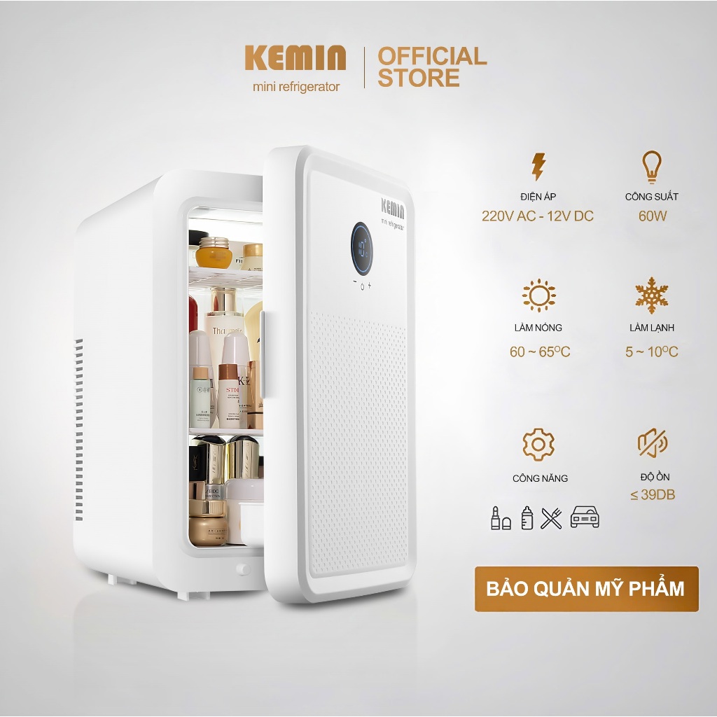 Tủ lạnh mini Kemin K20A - 20L Chỉnh nhiệt - Mẫu mới nhất 2025 | Shopee Việt Nam
