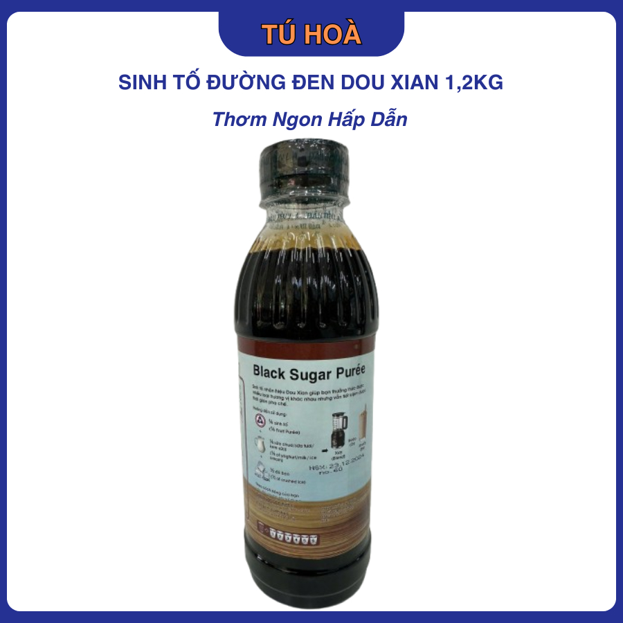 Sinh Tố Đường Đen Dou Xian Chai 1 Lít - Dùng Trong Pha Chế Làm Bánh | Shopee Việt Nam