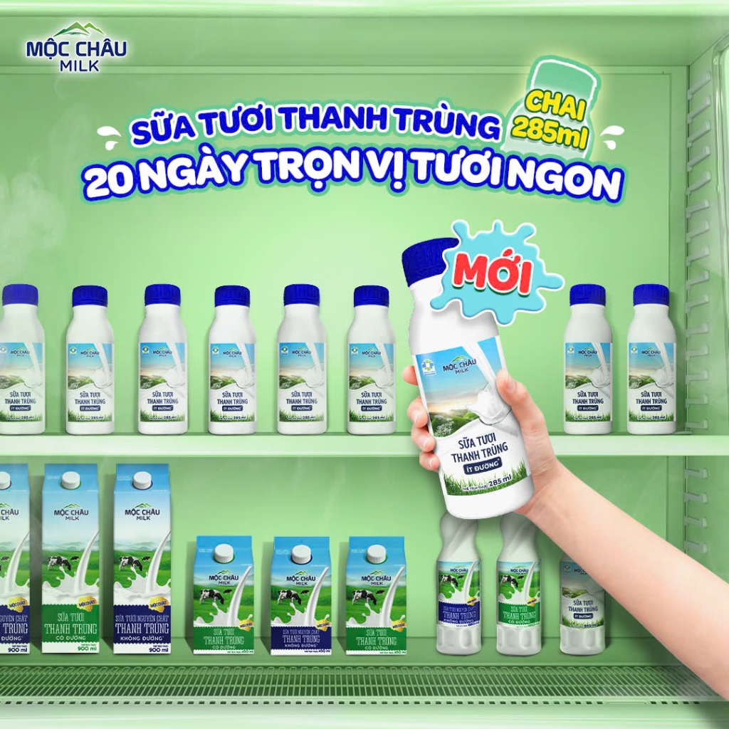Sữa tươi thanh trùng MCM 285ml | Shopee Việt Nam