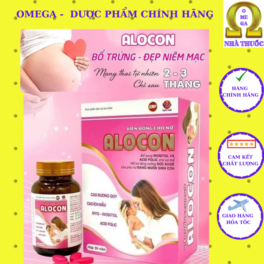 Viên Uống Bổ Trứng Alocon (HD 2028) - Tăng Chất Lượng Trứng, Giúp Niêm ...