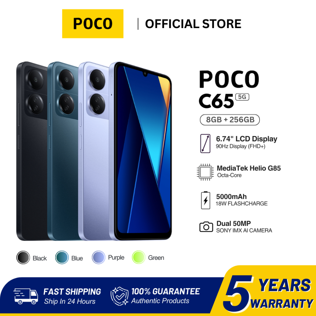 Điện Thoại Xiaomi POCO C65 8GB/256GB - Hàng Chính Hãng | Shopee Việt Nam