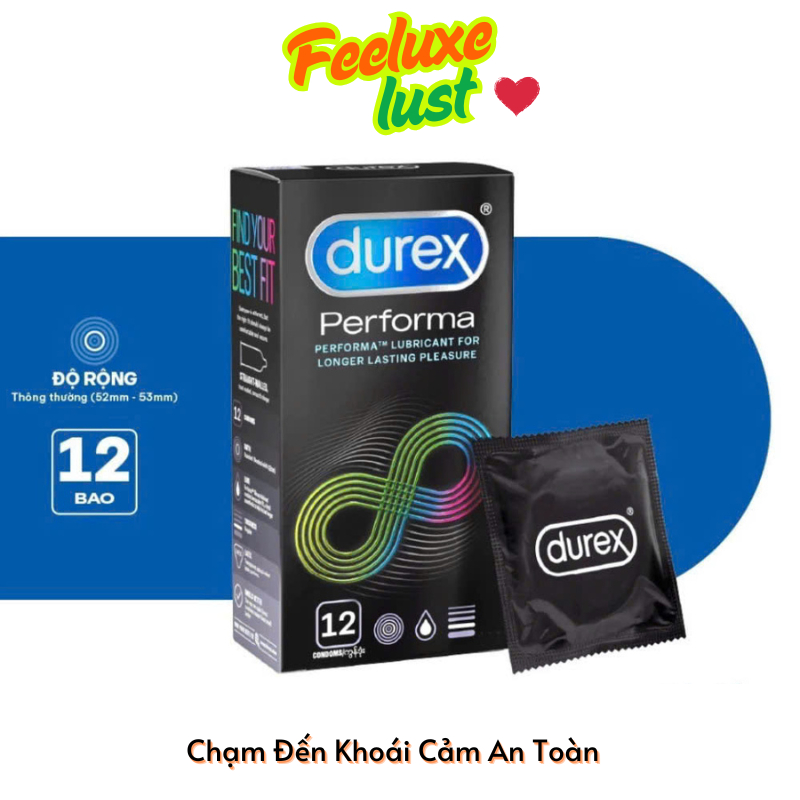 Durex Performa 12bao size 52mm – Siêu Phẩm Kéo Dài, An Toàn Tuyệt Đối ...