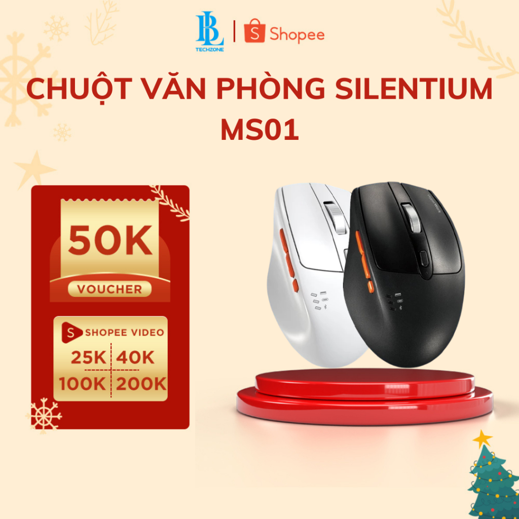 Chuột không dây HyperWork Silentium MS01 | Chính Hãng BH 12 tháng ...