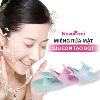 [Quà tặng] Miếng rửa mặt Silicon tạo bọt cao cấp Novofemi | Shopee Việt Nam