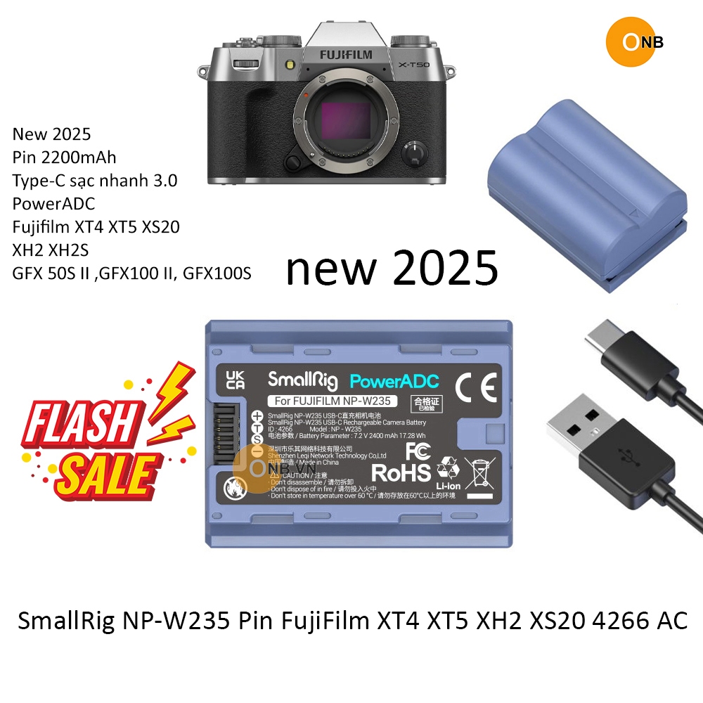 Small-Rig NP-W235 Pin FujiFilm XT4 XT5 XH2 XS20 4266 AC | Shopee Việt Nam