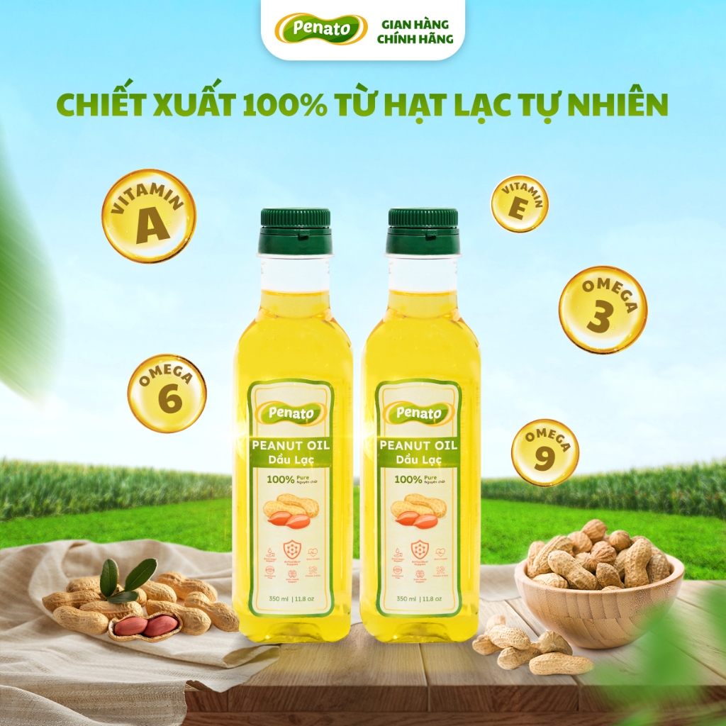 [QUÀ TẶNG] COMBO 2 dầu Lạc Penato 350ml từ hạt lạc tự nhiên | Shopee ...