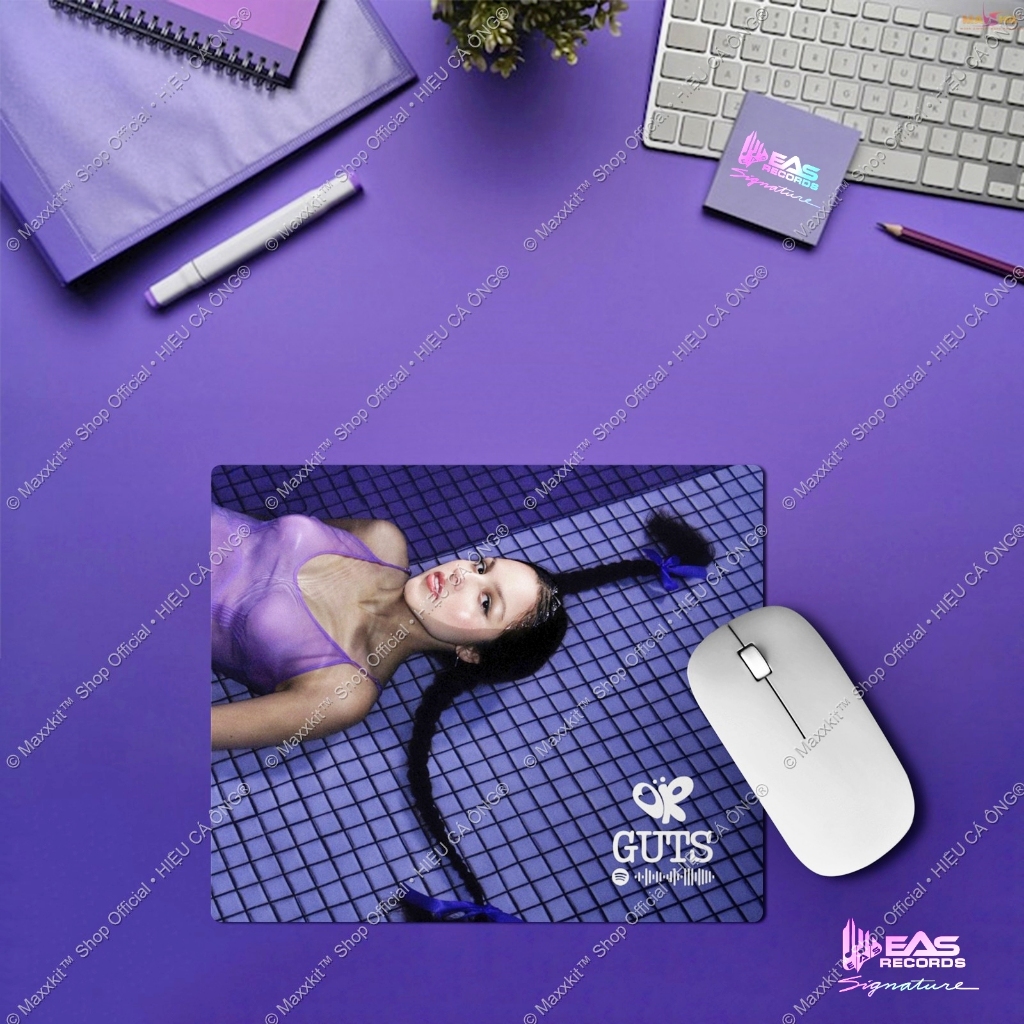 Tấm lót chuột Olivia Rodrigo GUTS Mouse Pad Merch - EAS Records | Shopee Việt Nam