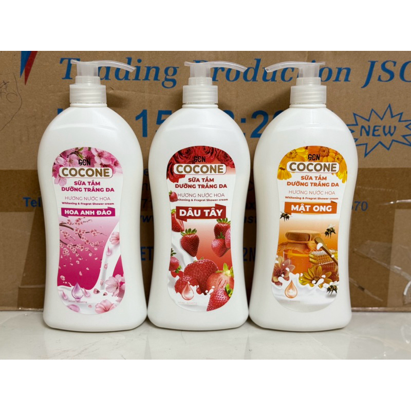 Sữa Tắm Dưỡng Trắng Da Hương Nước Hoa COCONE 900ml | Shopee Việt Nam