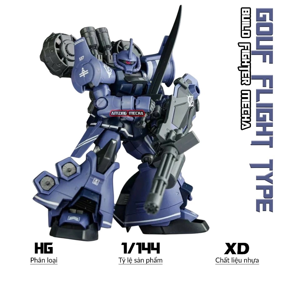 Mô hình HG Gouf Flight Type Fly Unit, 1/144 Mobile Suit, Đồ chơi lắp ...