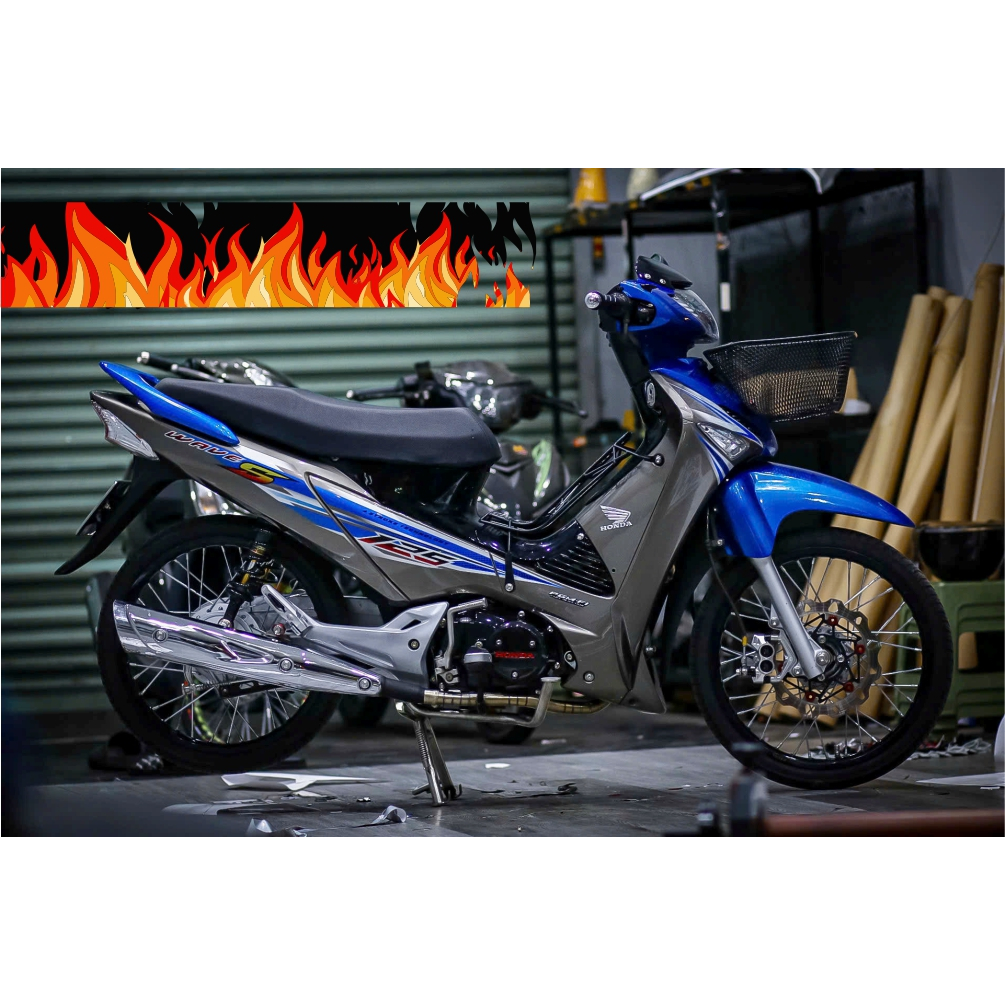 Tem rời Wave S 125 Future neo xanh xám HOT 2025 | Shopee Việt Nam