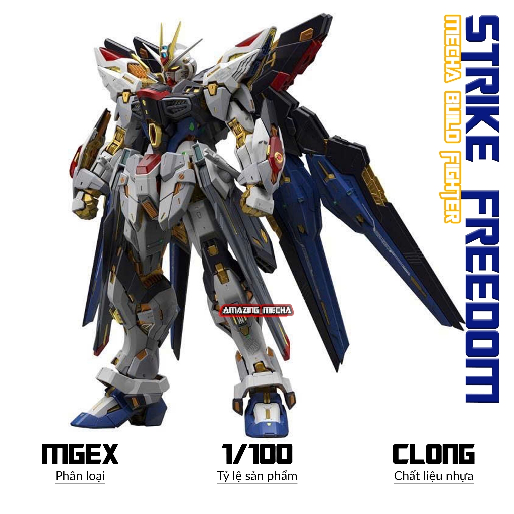 Mô hình MGEX Strike Freedom Changlong brand không effect cánh, 1/100 ...