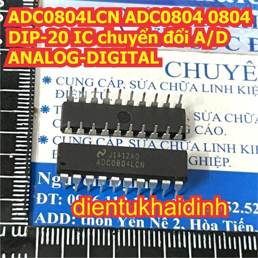 ADC0804LCN ADC0804 0804 DIP-20 IC chuyển đổi A/D ANALOG-DIGITAL kde1424 ...