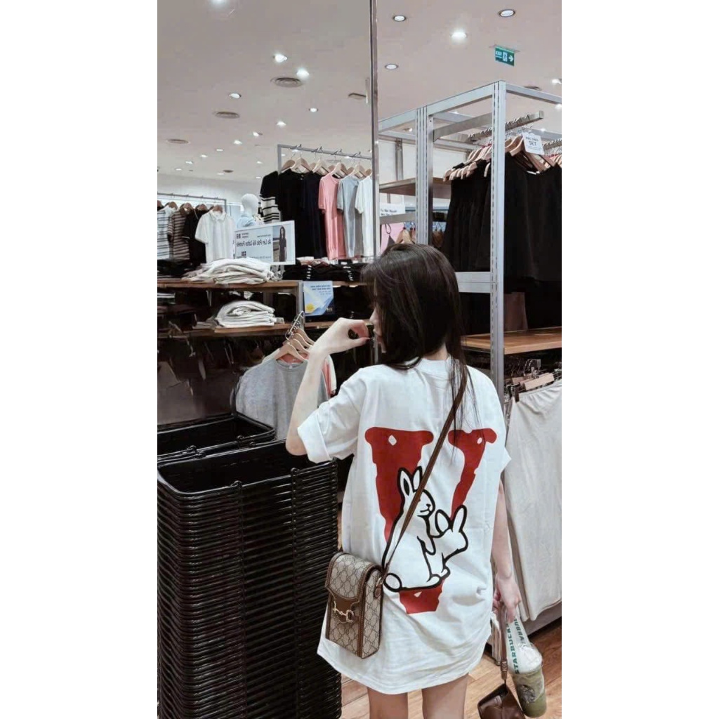 Áo Thun VLONE RABBIT Nam Nữ Form Rộng Quảng Châu Cao Cấp Chất Vải ...