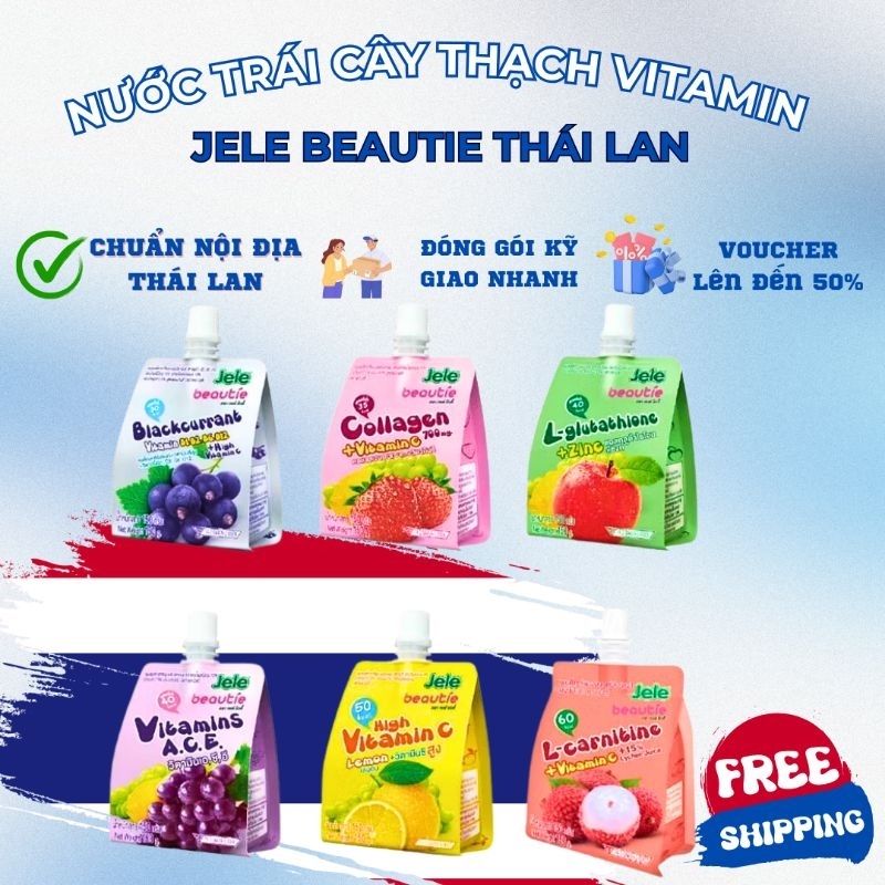 Nước Trái Cây Thạch Jele Beautie Vitamin Thái Lan | Shopee Việt Nam