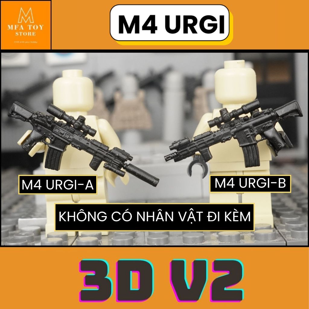 Đồ chơi lắp ráp swat army, mô hình lắp ghép quân sự -Trang bị in 3DV2 M4 URGI No.457 | Shopee ...