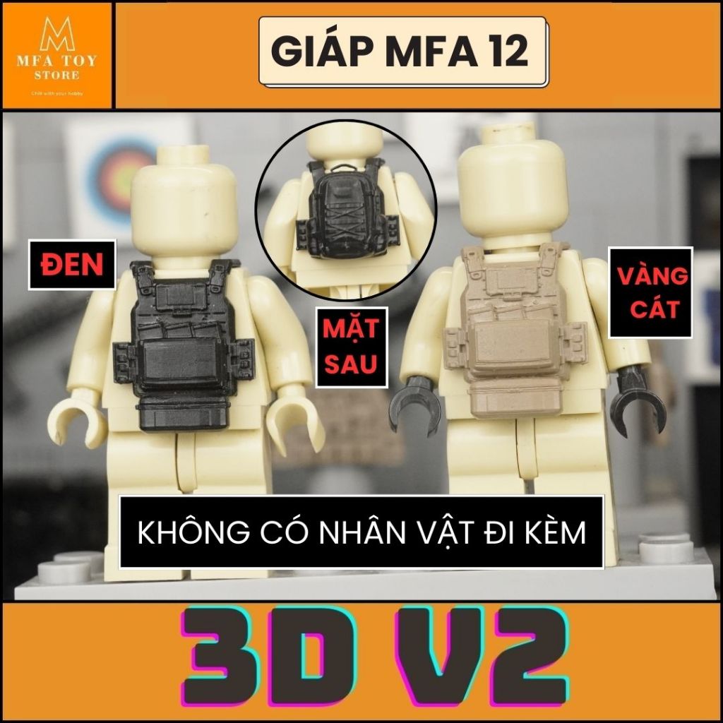 Đồ chơi lắp ráp swat army, mô hình lắp ghép quân sự- Trang bị in 3DV2 Giáp MFA12 No.561 | Shopee ...