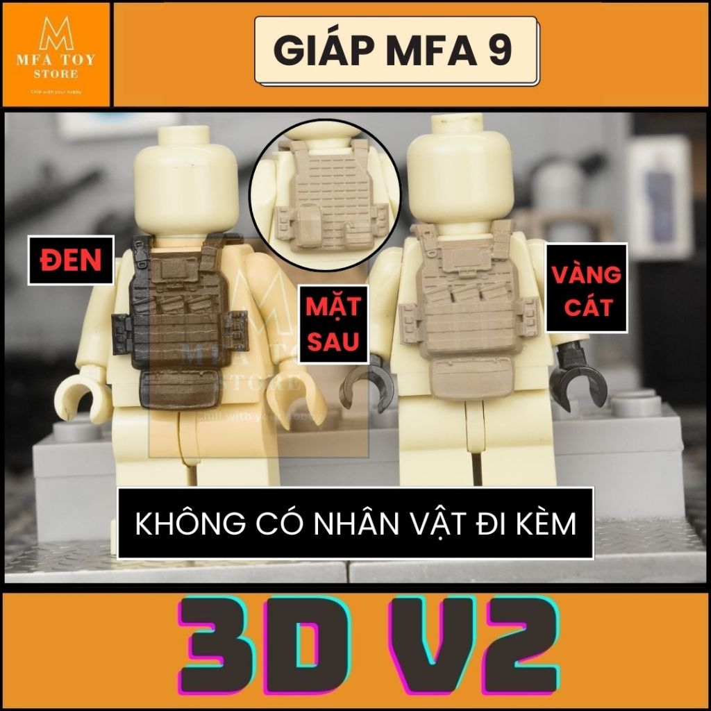 Đồ chơi lắp ráp swat army, mô hình lắp ghép quân sự- Trang bị in 3DV2 Giáp MFA9 No.558 | Shopee ...