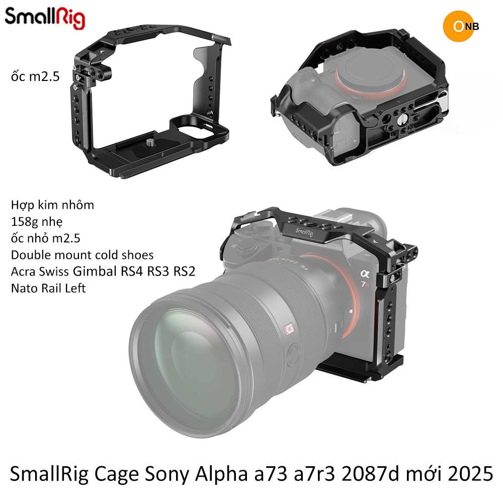 SmallRig Cage Khung bảo vệ Sony Alpha a73 a7r3 2087d mới 2025 | Shopee ...