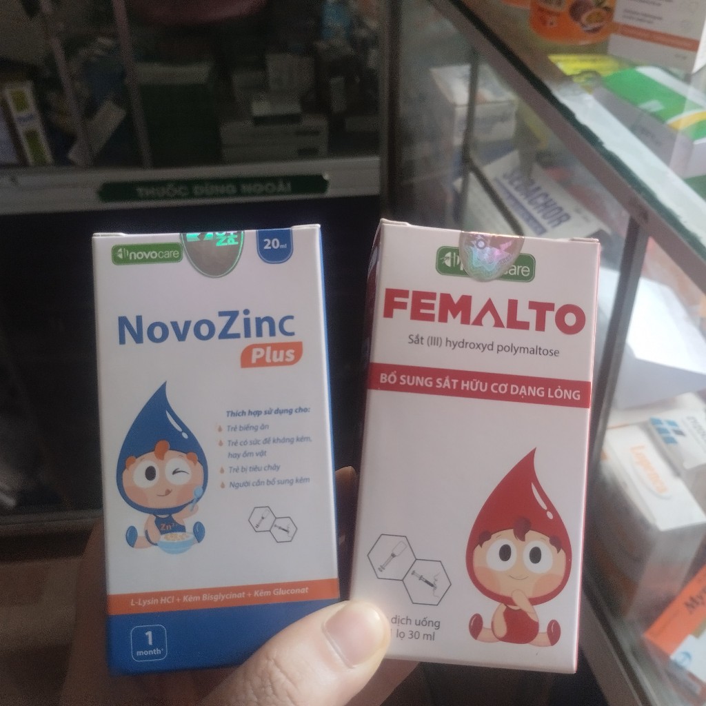 Thực phẩm bổ sung sắt kẽm Novocare hỗ trợ ăn ngon, tăng sức đề kháng ...