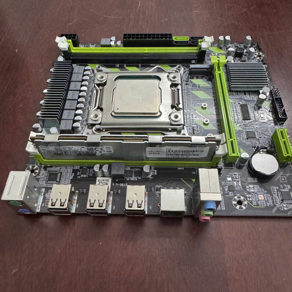 COMBO XEON GIẢ LẬP MAIN X79G + CPU E5 2670 V2 / E5 2696 V2 + RAM ECC ...