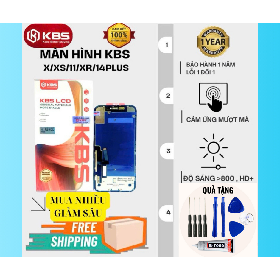 Màn Hình Điện Thoại tương thích X/XS/ XSM/11PRO.11PRM/XR/11//12PRM14PLus KBS chính hãng | Shopee ...
