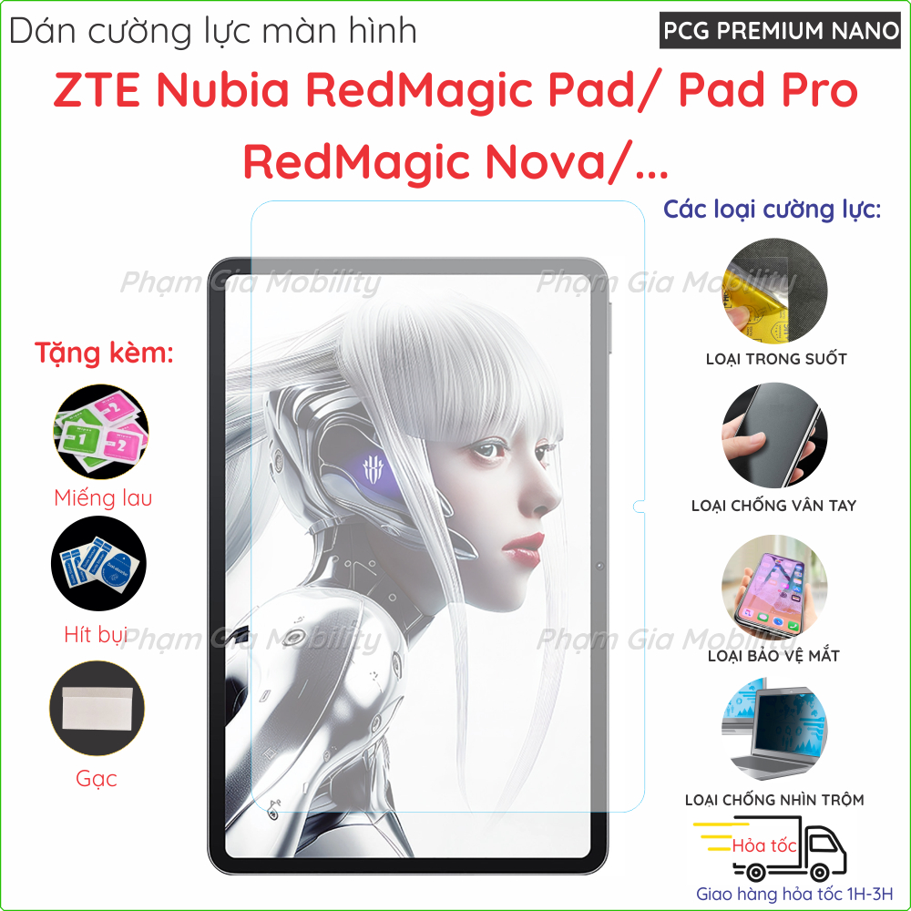 Kính cường lực và Dán màn hình ZTE RedMagic Tablet 3 Pro/ Nubia Red ...