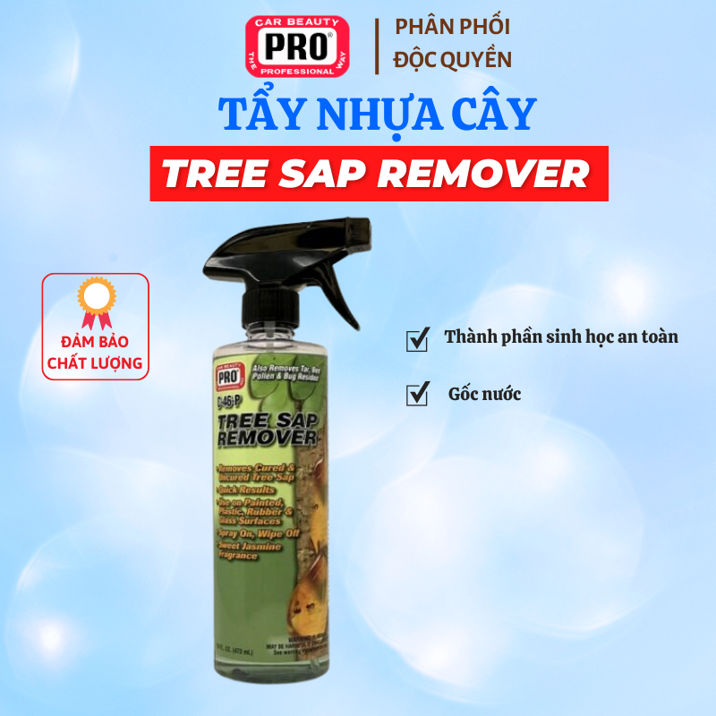 Tẩy nhựa cây trên xe ô tô hãng PRO nhập Mỹ – Tree Sap Remover 473ml ...
