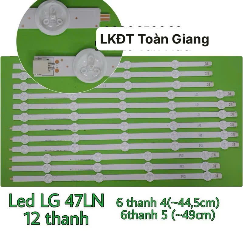 Bộ led TV LG 47LN5400 - bộ gồm 12 thanh | Shopee Việt Nam
