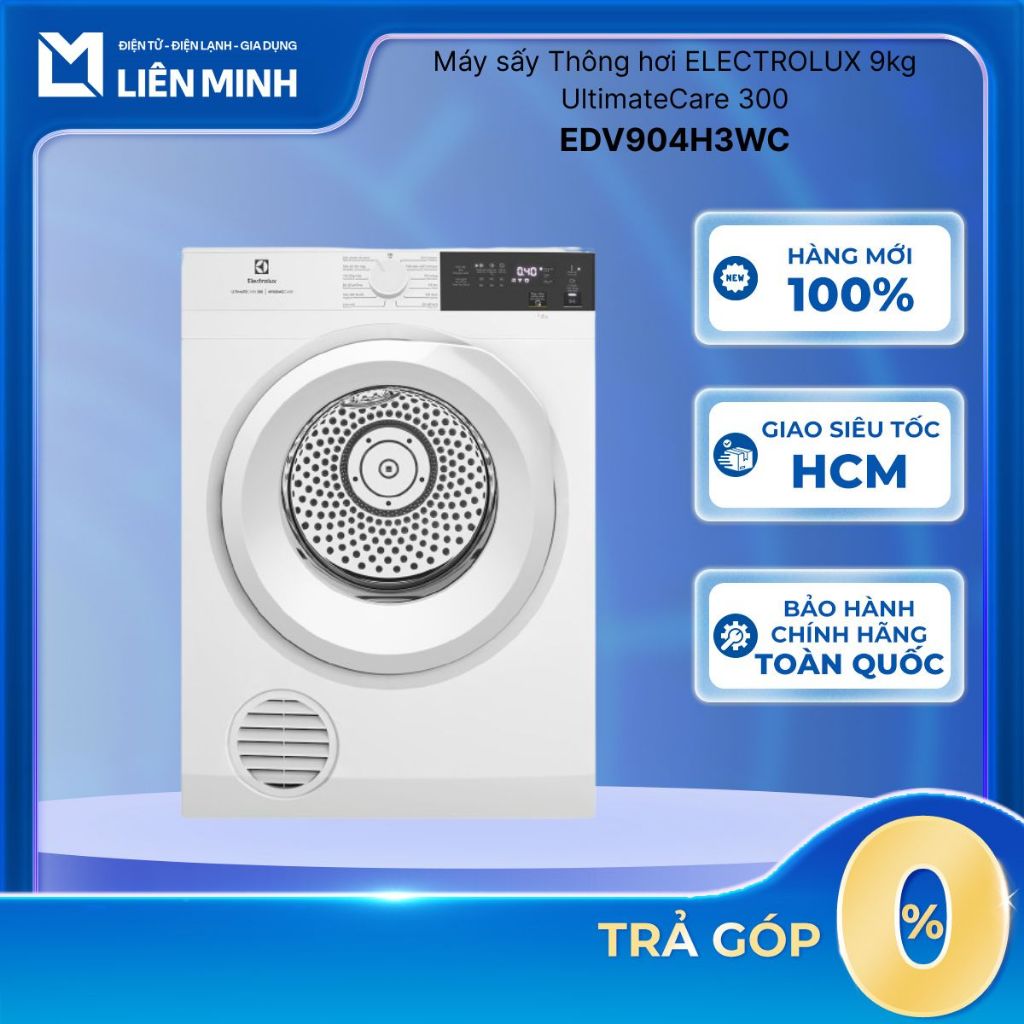 EDV804H3WC (8Kg) // EDV904H3WC Trắng - EDV904N3SC Xám (9Kg) - Máy Sấy ...