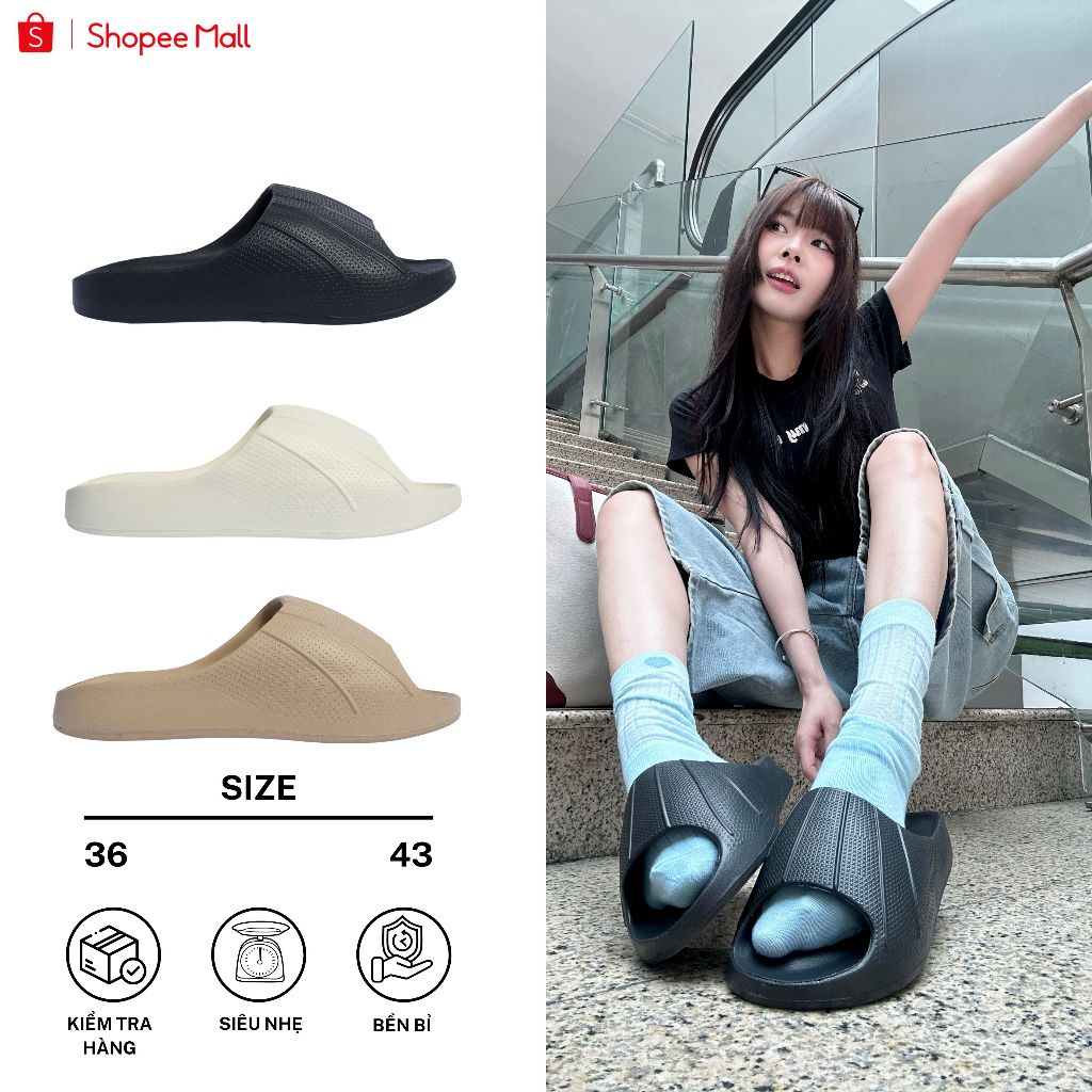 Dép Nam Nữ UPYO LINO, Dép cao su nhẹ,sliper Quai Ngang, Chống Trơn Trượt, Tăng chiều cao (LINO ...