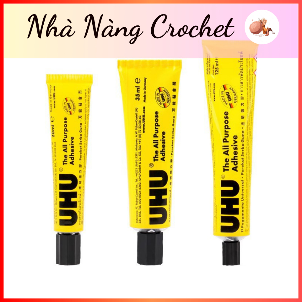 Keo UHU 35ml 60ml, keo dán UHU đa năng chuyên dán đồ handmade | Shopee Việt Nam