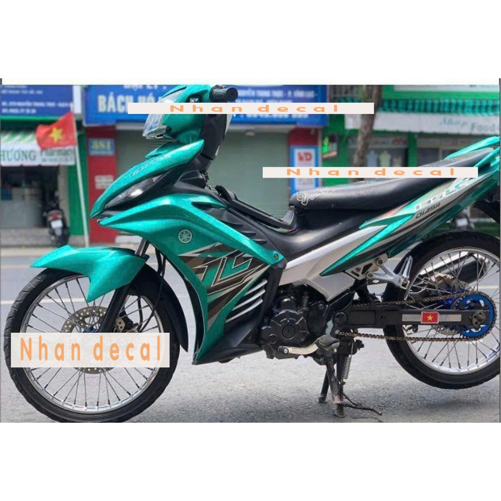 Tem exciter 135 LC xanh ngọc đen | Shopee Việt Nam