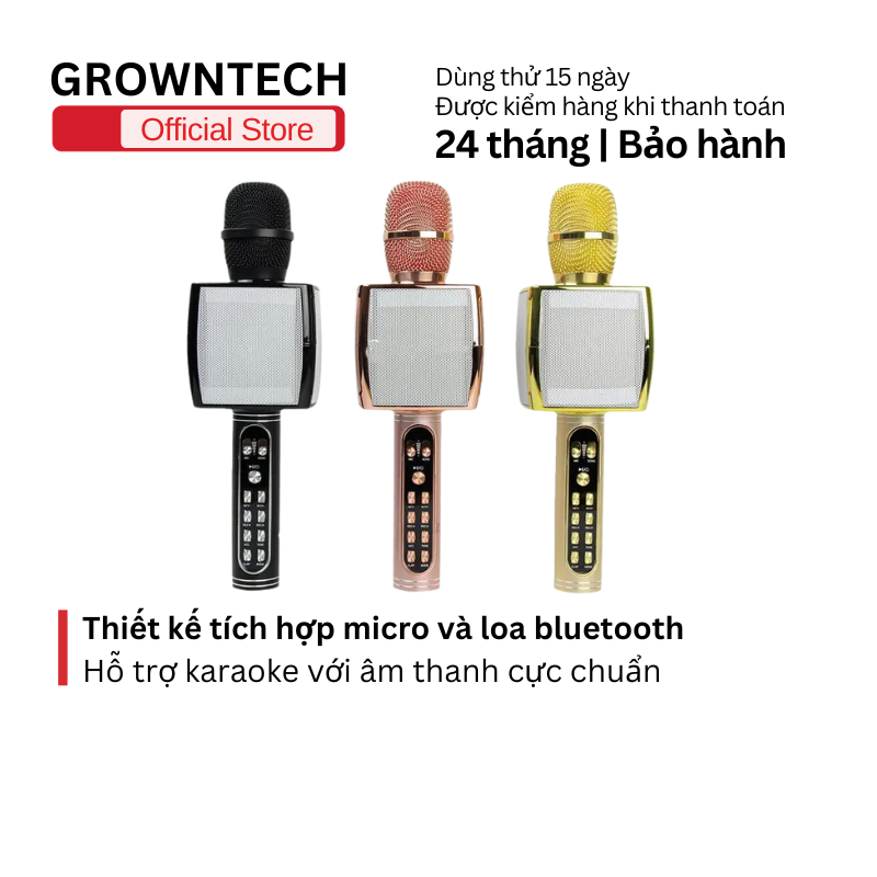 Loa bluetooth karaoke cầm tay YS91 kết hợp micro tiện lợi với công nghệ ...