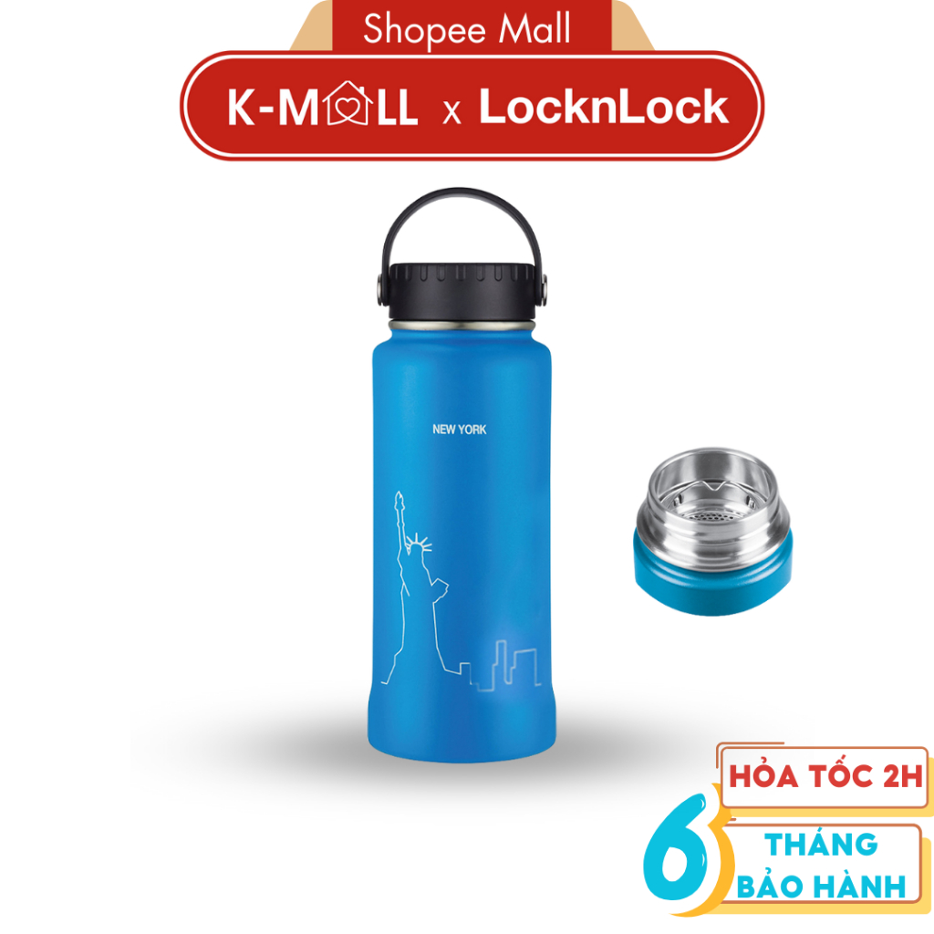 Bình giữ nhiệt LocknLock 897ml Riga Tumbler LHC4160 Xanh Dương , có ...