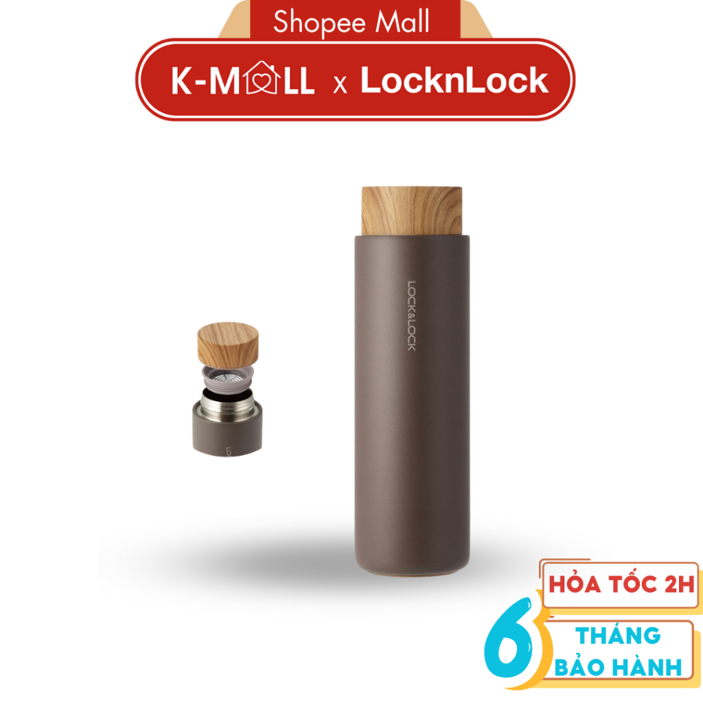 Bình giữ nhiệt LocknLock Flat Tumbler 400ml LHC4227 , có khay lọc trà ...
