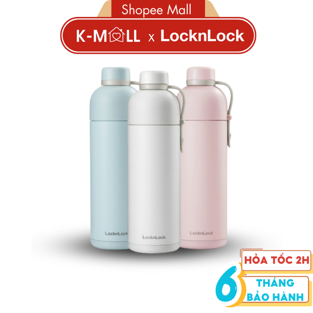 Bình giữ nhiệt LocknLock Belt Bottle LHC4267 490ml 3 Màu có quai xách ...
