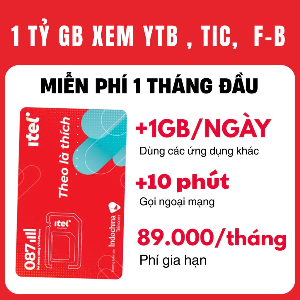 [ 1 TỶ GB ] Sim Itelecom Vina MAY35 MAY89S MAY69S Miễn Phí Data Vào ...