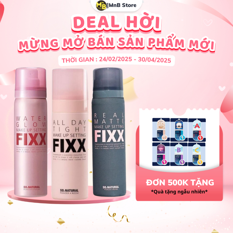 XỊT KHOÁ NỀN MAKEUP SO NATURAL ALL DAY TIGHT MAKE UP SETTING FIXX 75ml | Shopee Việt Nam