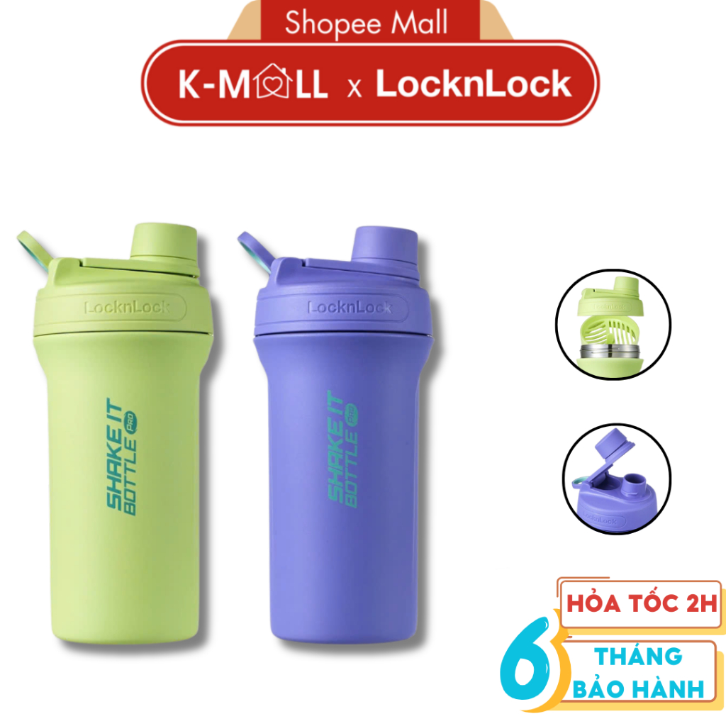 Bình giữ nhiệt LocknLock Shake It Bottle Pro 650ml bằng thép không gỉ ...