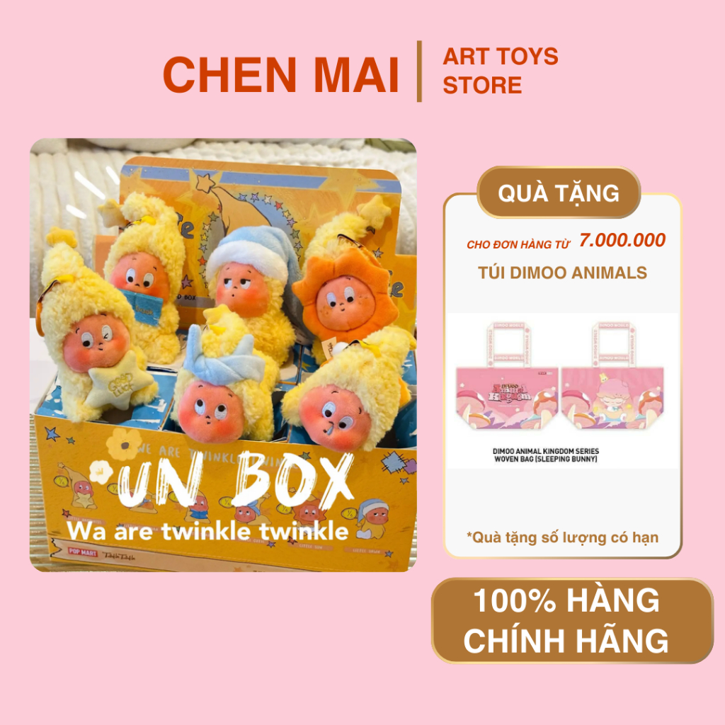 POP MART We are Twinkle Twinkle Series-Plush Pendant Blind Box | Shopee ...