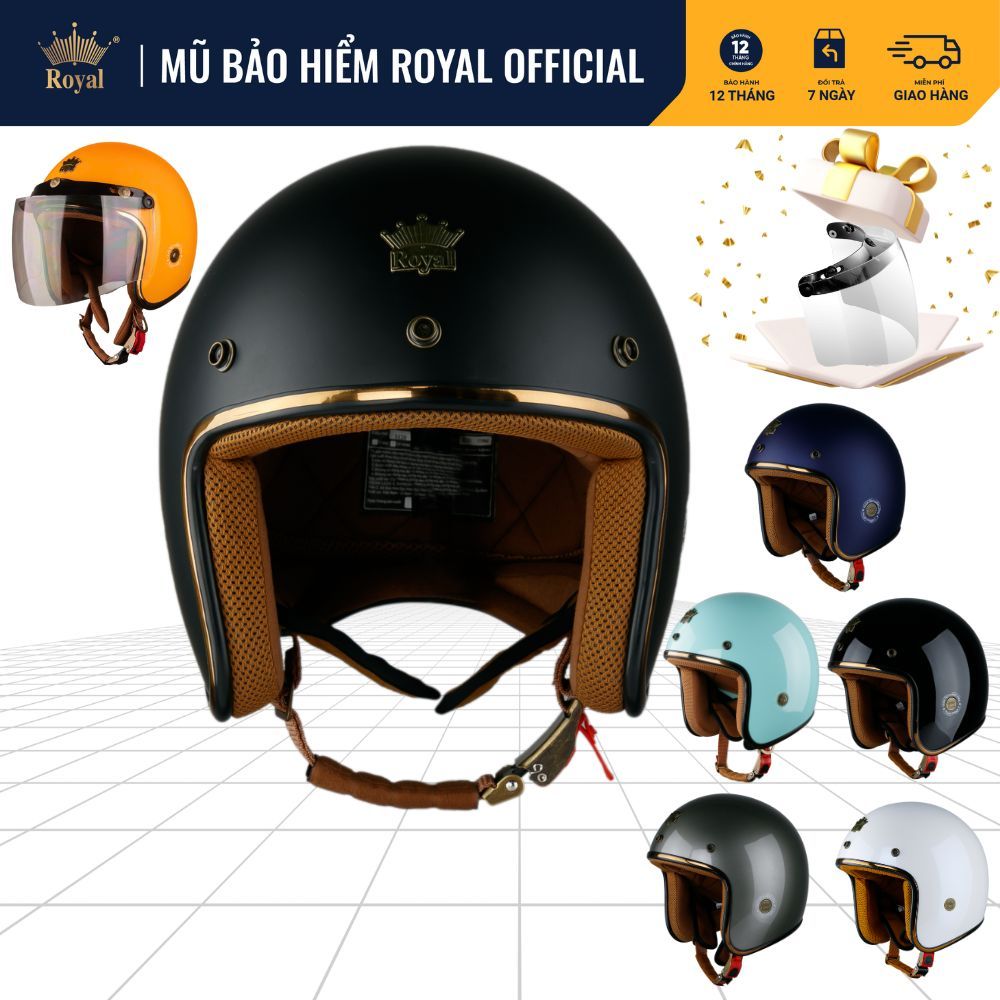 Mũ Bảo Hiểm 3/4 Royal M20C Hợp Nam Nữ , Nón Bảo Hiểm 3/4 Nam Nữ Bảo Hành 12 Tháng | Shopee Việt Nam