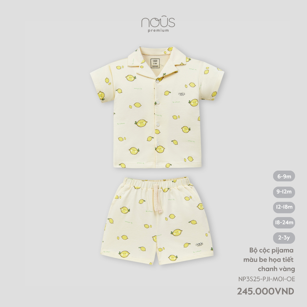 Nous Baby Bộ quần áo cộc tay cho bé trai, bé gái phối nhiều màu sắc dễ ...