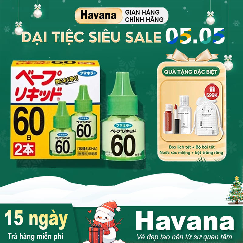 Tinh Dầu Đuổi Muỗi Fumakilla Không Mùi Nội Địa Nhật 60 Ngày 45ml | Shopee Việt Nam