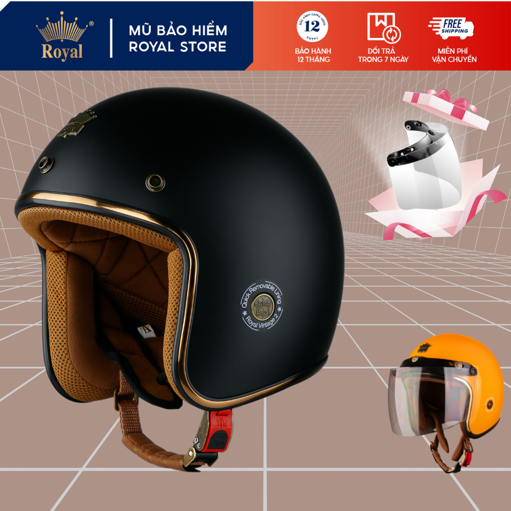 Mũ Bảo Hiểm 3/4 Royal M20C Chính Hãng, Nón Bảo Hiểm 3/4 Cá Tính Nam Nữ Bảo Hành 12 Tháng ...
